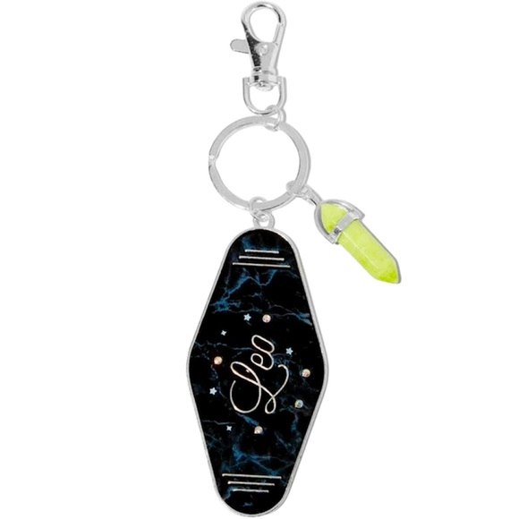 Icing | Accessories | Retro Hotel Key Mystical Gem Zodiac Keychain Leo ...